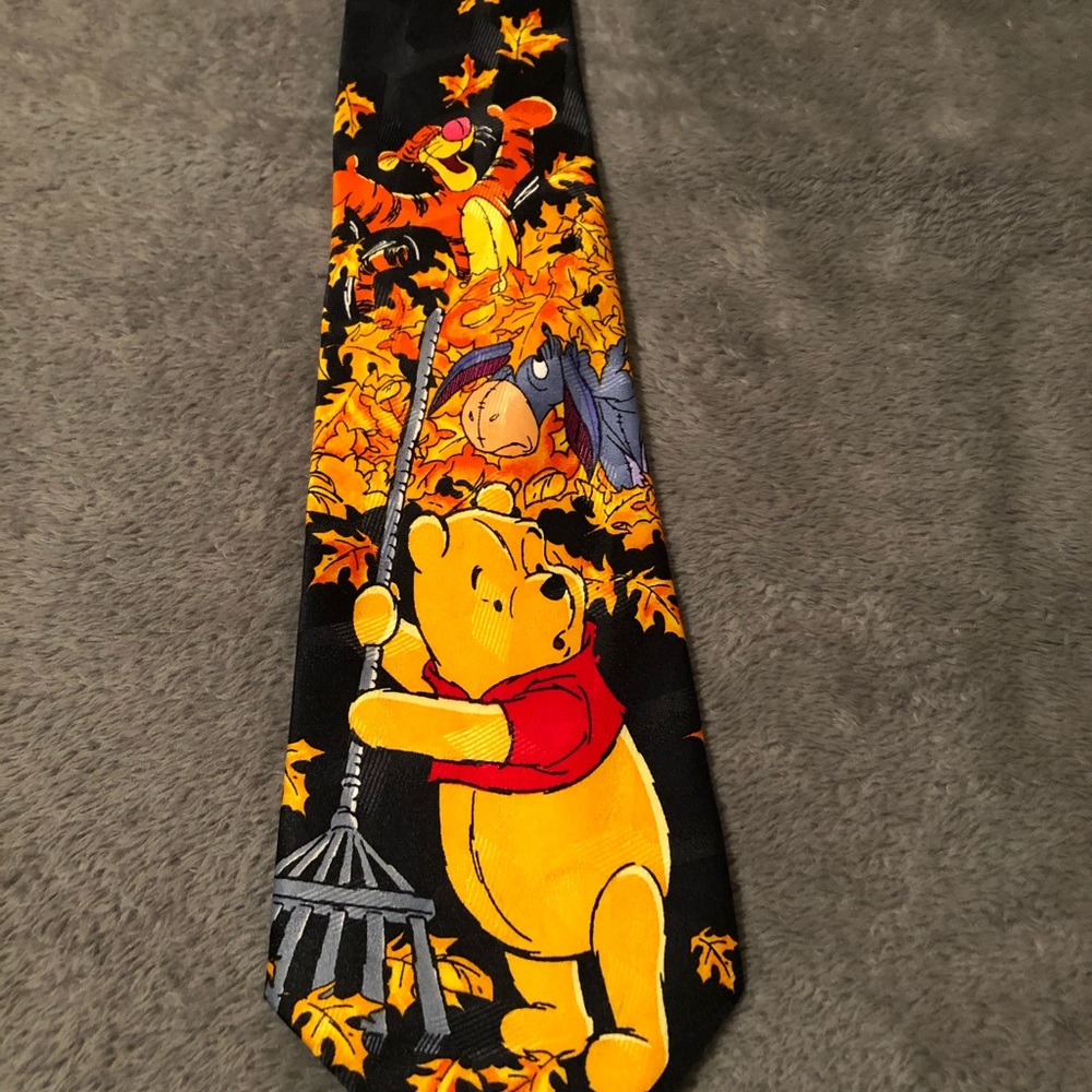 Winnie The Pooh, Eeyore, & Tigger Fall/Autumn Tie - Gem